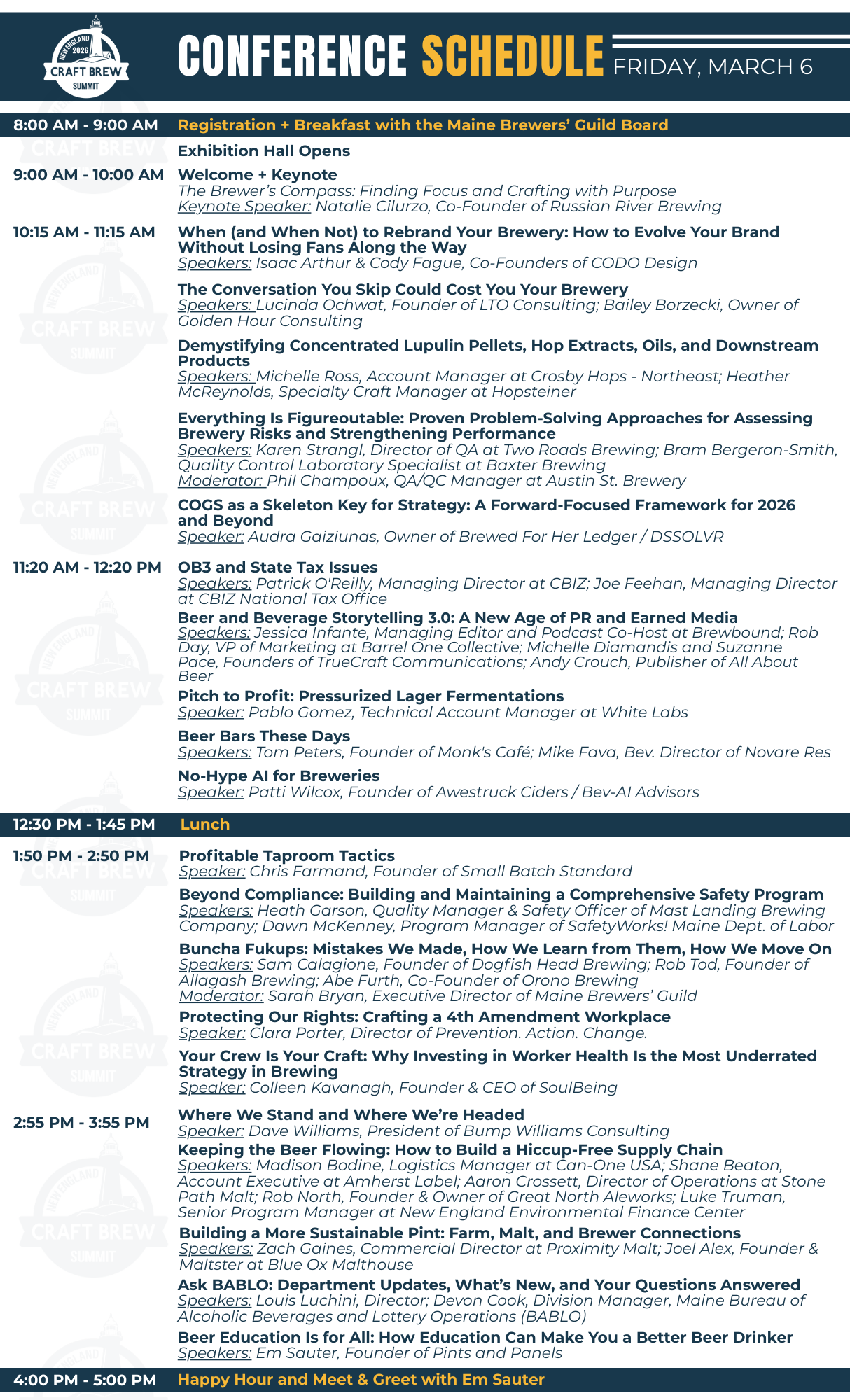 New England Craft Brew Summit - Maine Brewers' Guild